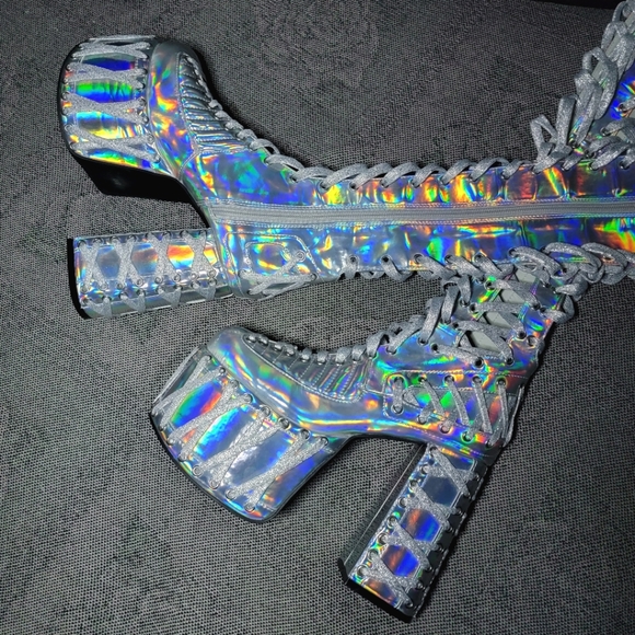 Dolls Kill | Shoes | Club Exx Rude Awakening Platform Thigh High Boots ...